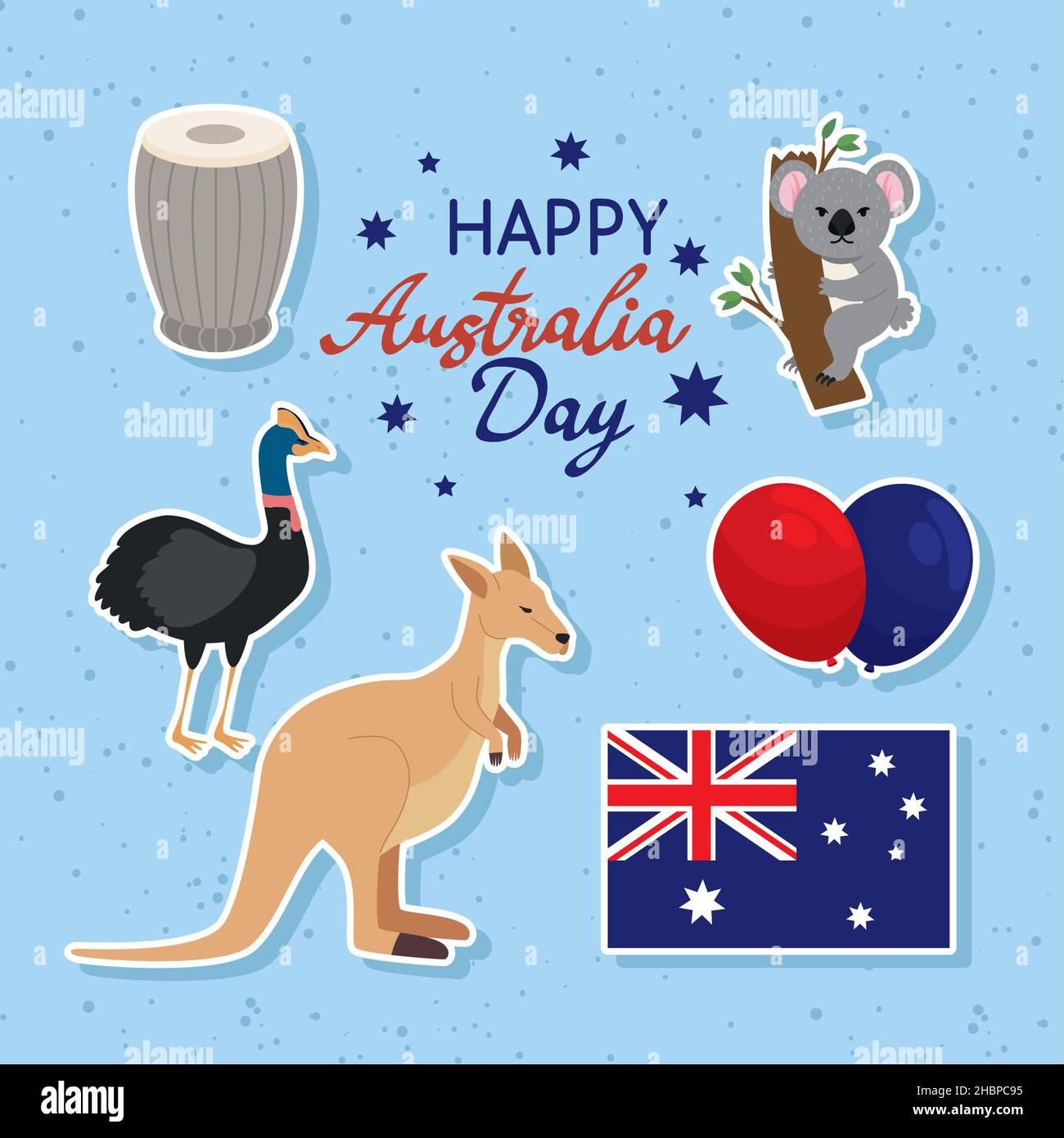 six australia day icons Stock Vector Image & Art - Alamy
