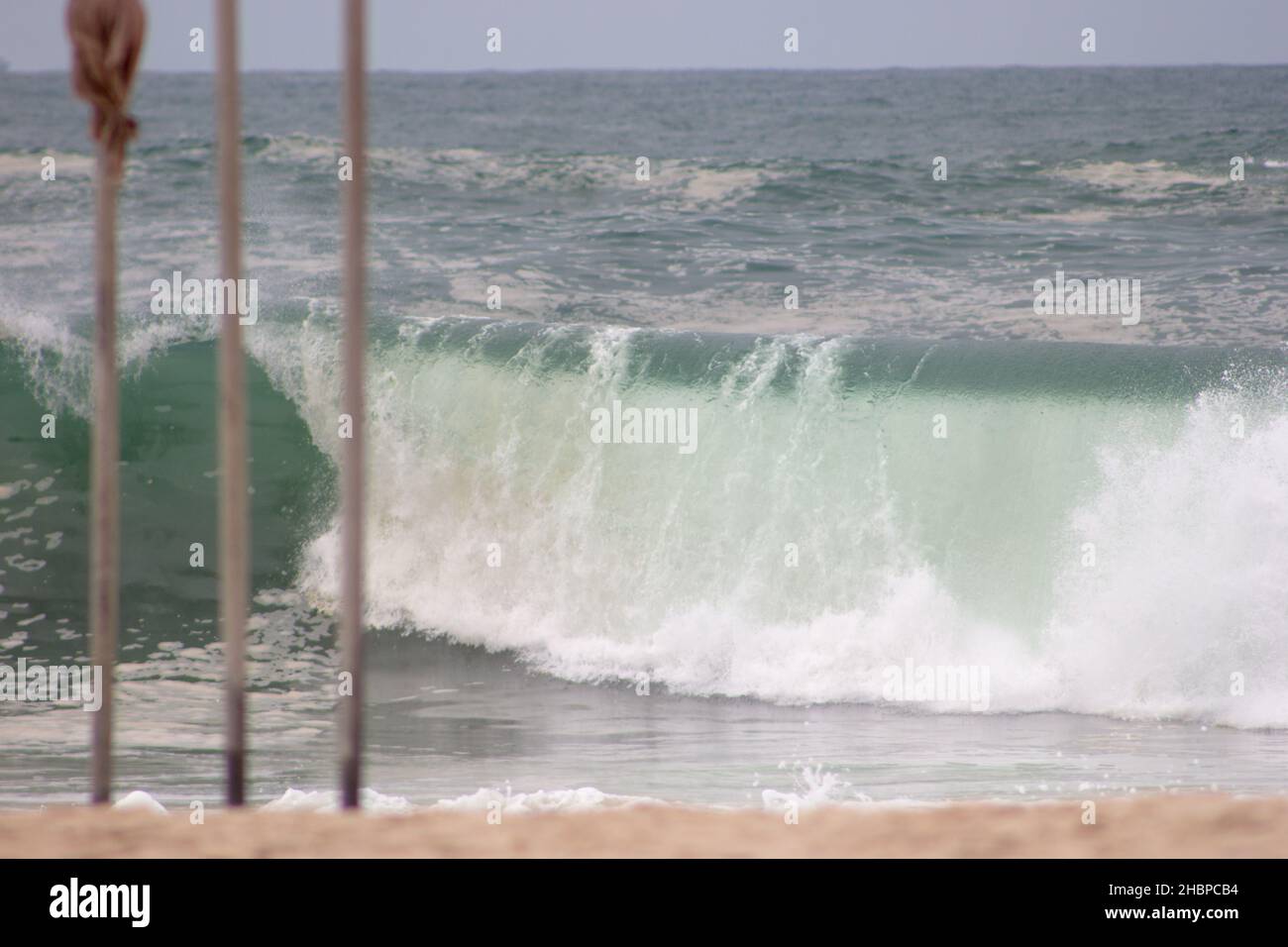 wave on Copacabana Beach in Rio de Janeiro Stock Photo - Alamy