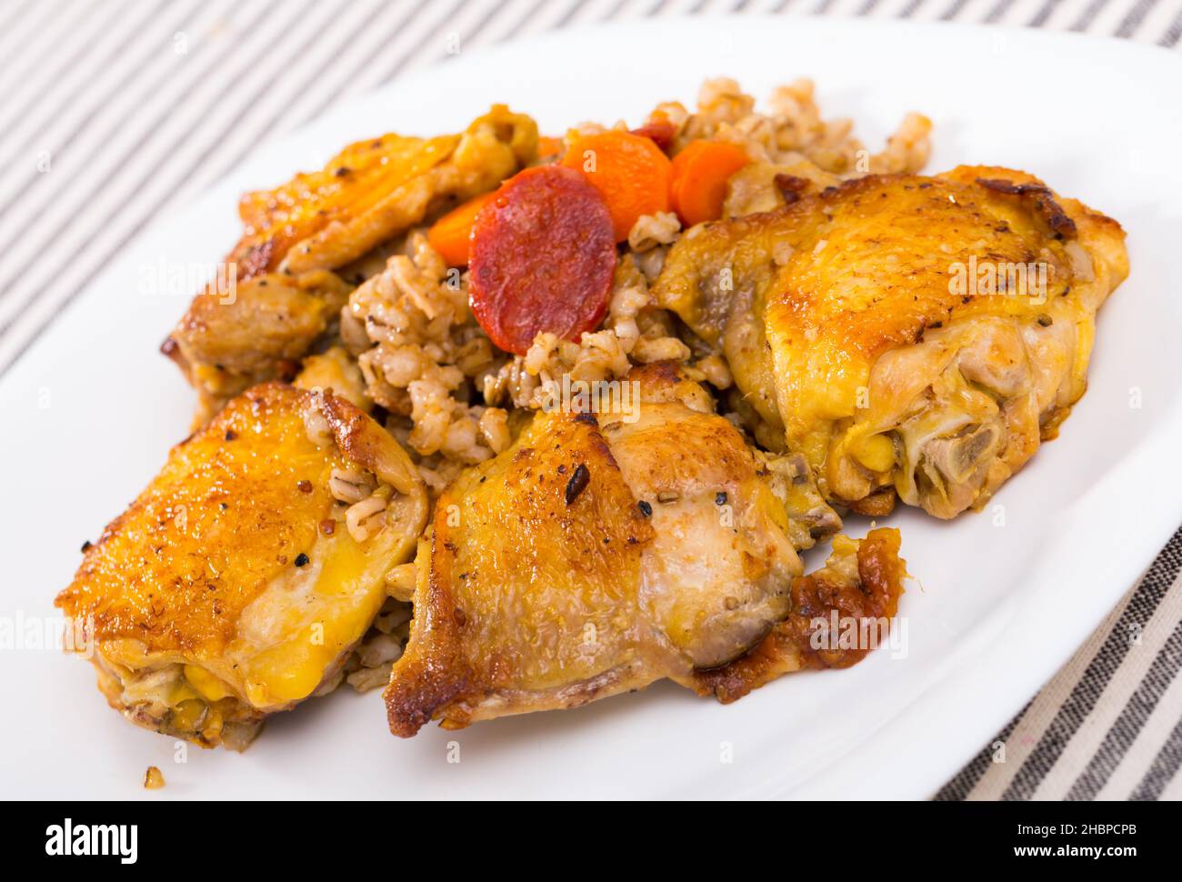 Chicken thigh texture hi-res stock photography and images - Alamy