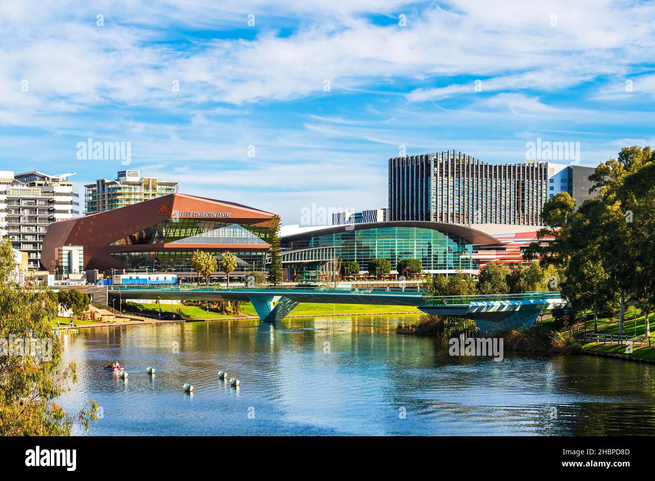 Adelaide, South Australia - August 4, 2019: Adelaide city foot bridge ...