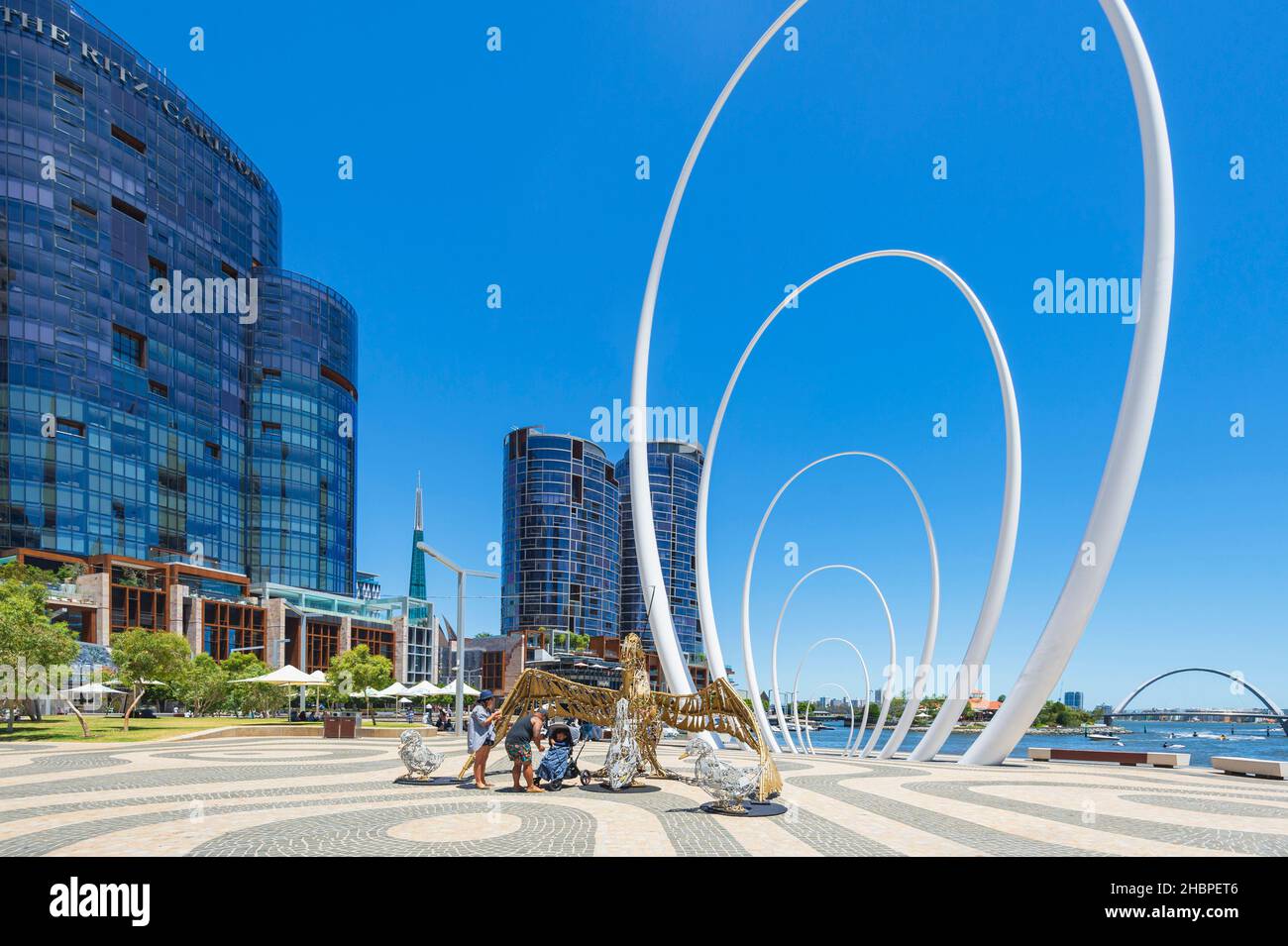 Spanda public art sculpture by artist Christian de Vietri at Elizabeth ...