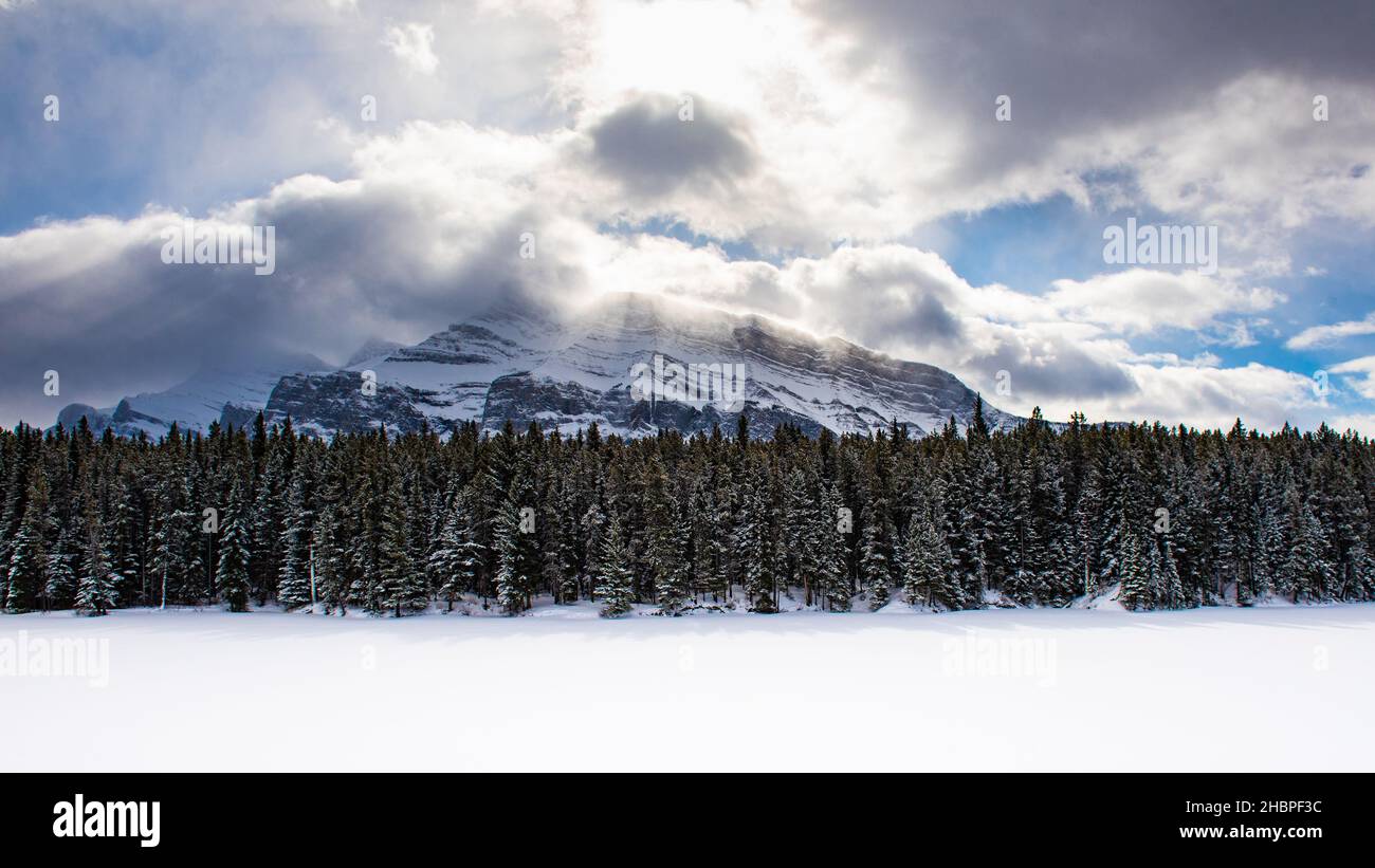Beautiful winter views in Banff National Park Alberta Canada ...