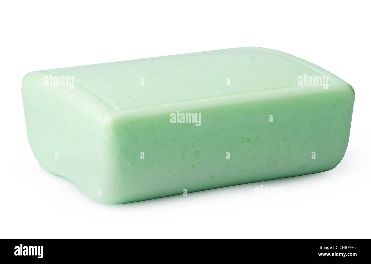 Single soap bar isolated on white background Stock Photo - Alamy