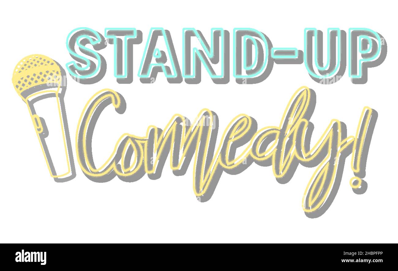 Stand Up Comedy font design illustration Stock Vector Image & Art - Alamy