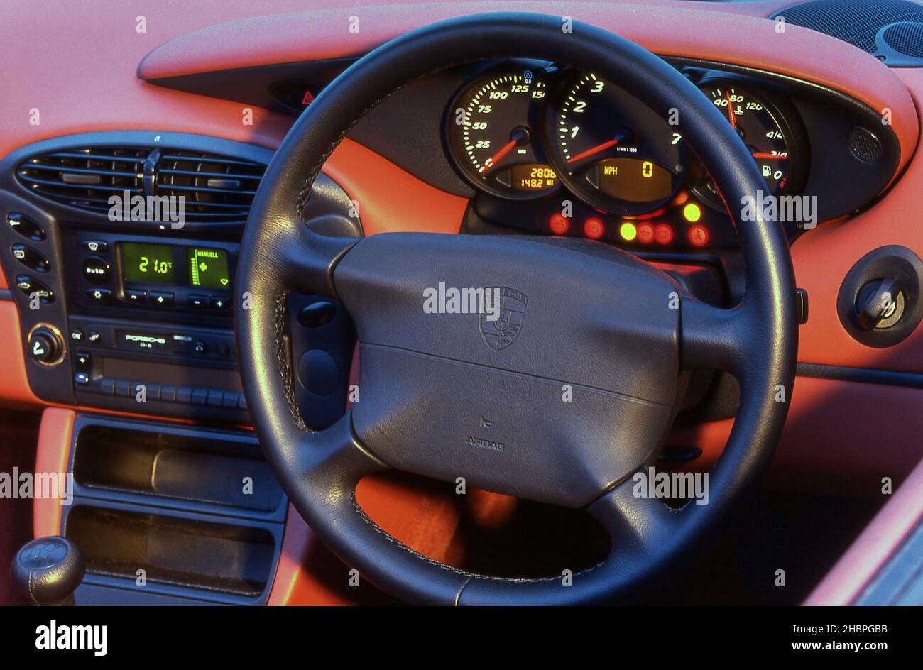1996 Porsche Boxster interior Stock Photo - Alamy