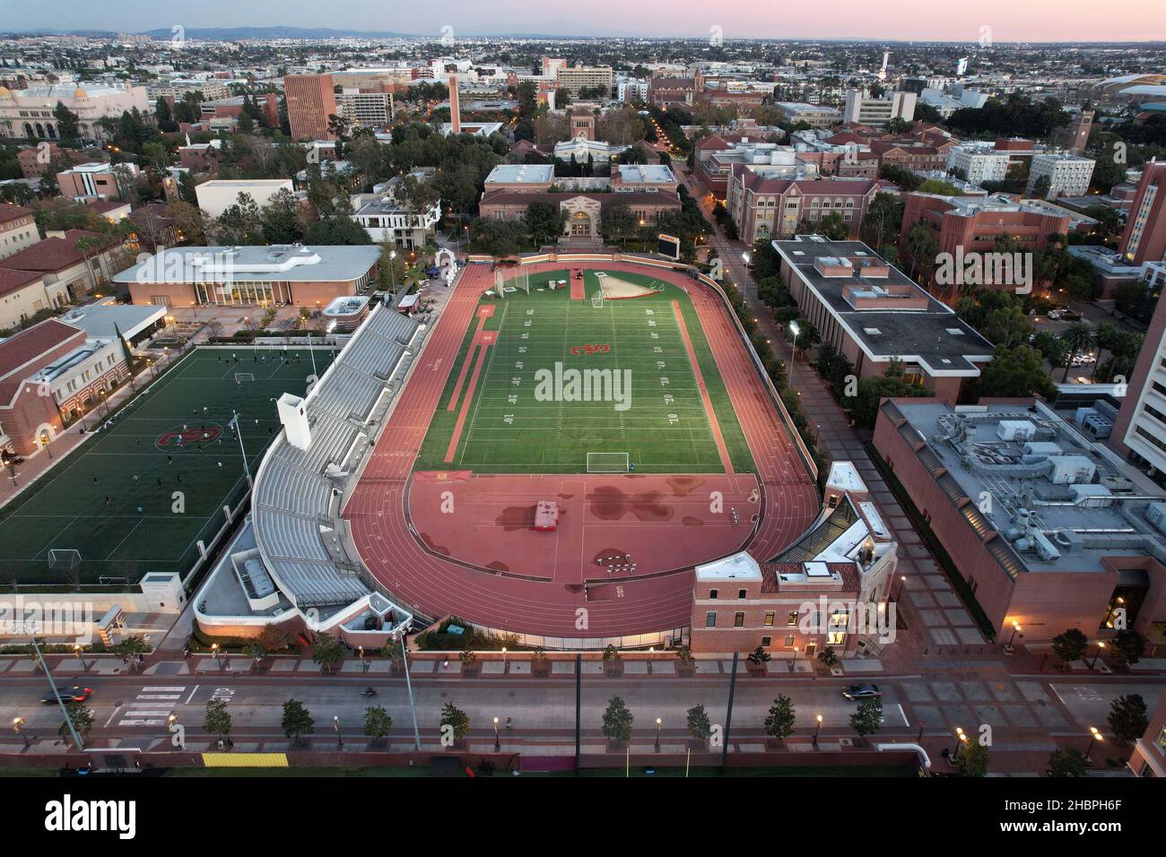 Los Angeles, United States. 16th Dec, 2021. An aerial view of Cromwell ...