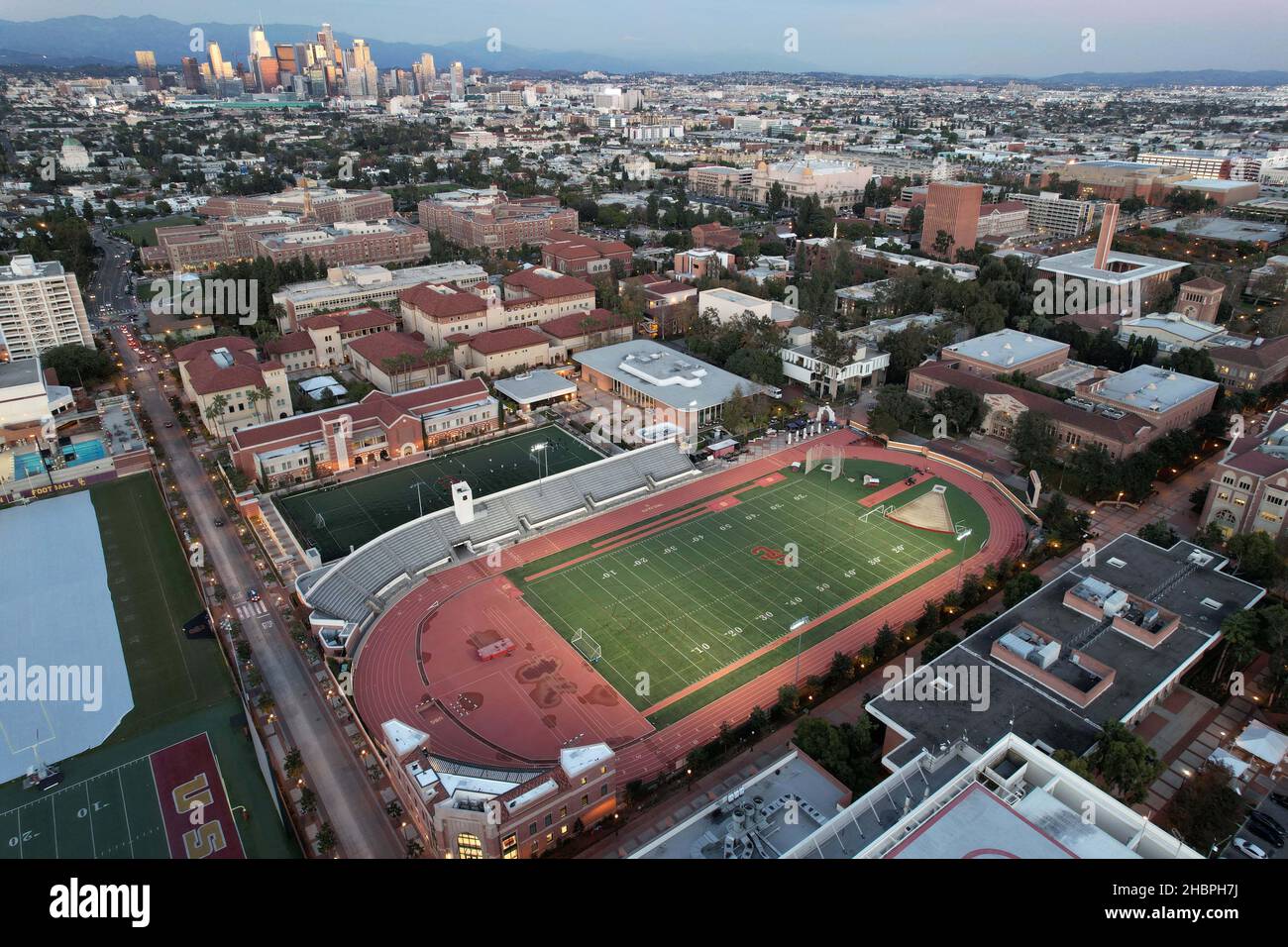 Los Angeles, United States. 16th Dec, 2021. An aerial view of Cromwell ...