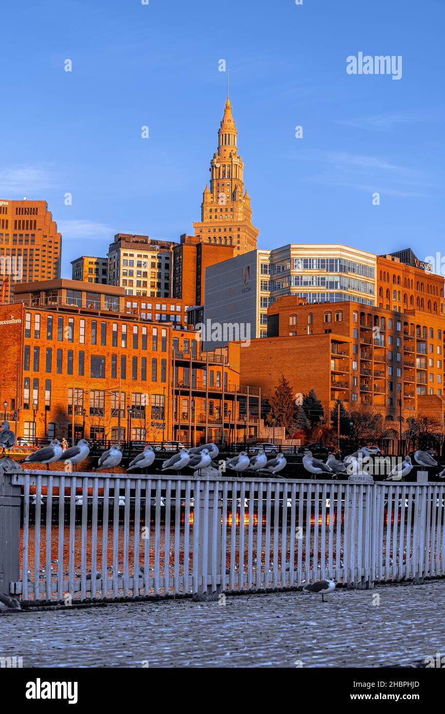 Terminal Tower in Cleveland Ohio Stock Photo - Alamy