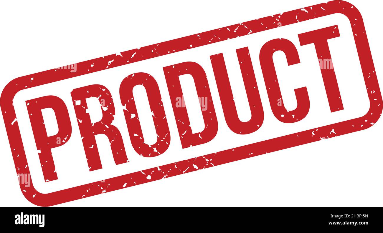 Product Rubber Stamp. Red Product Rubber Grunge Stamp Seal Vector ...