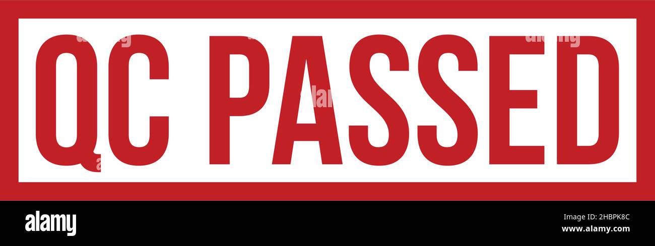 Qc passed rubber stamp Stock Vector Images - Alamy