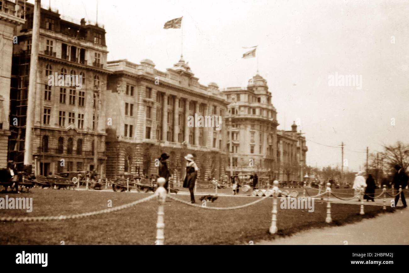 The Bund, Shanghai, China, early 1900s Stock Photo - Alamy