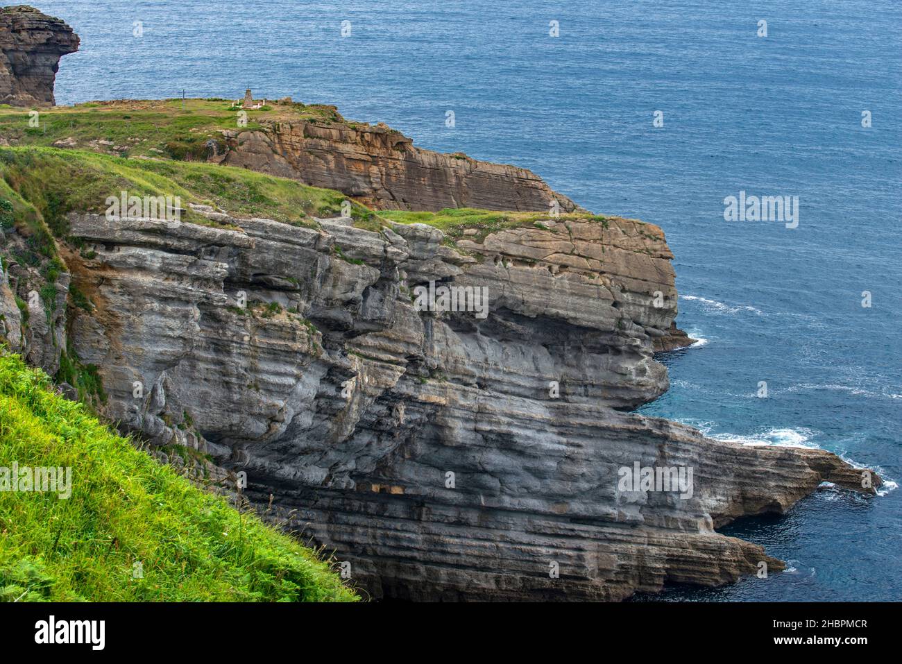 Beautiful natural landscape Cabo Mayor Lighthouse. Scenery coastline ...