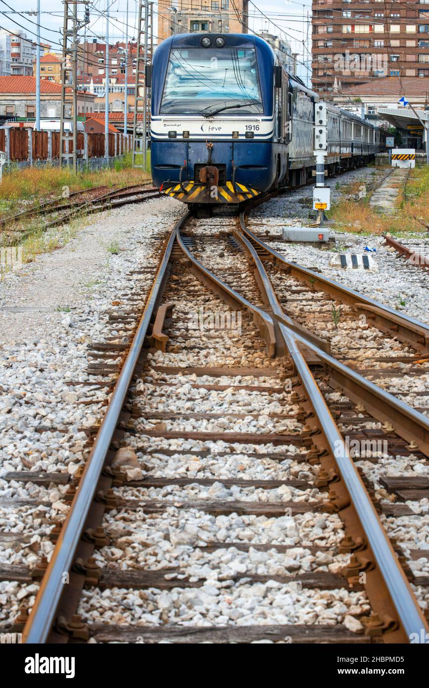 Renfe Feve Engine locomotive of Transcantabrico Gran Lujo luxury train ...