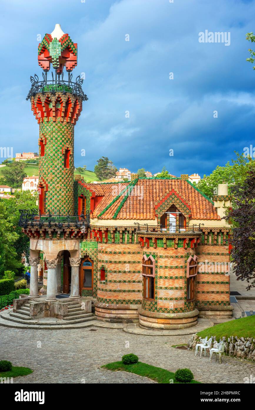Tourist attraction El Capricho de Gaudi The Caprice Villa Quijano 1885 ...