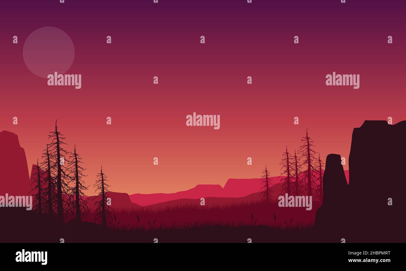 Fantastic views of the countryside Stock Vector Images - Alamy