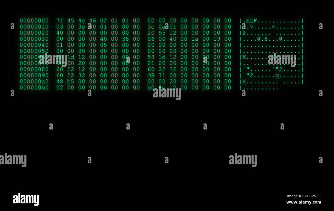 3d illustration - Hacker code running down a computer screen terminal Stock Photo - Alamy