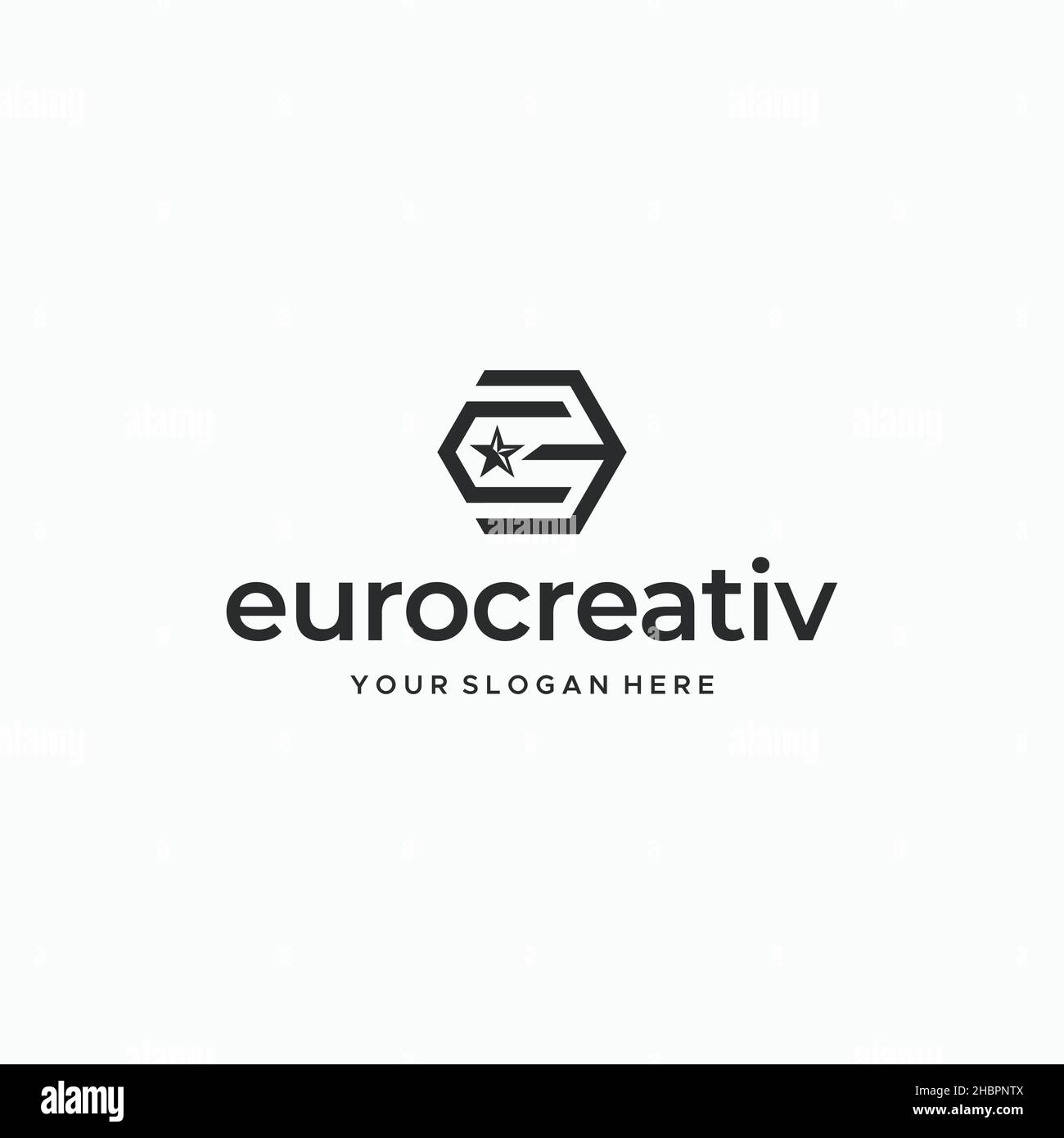 Hexagon minimalist design hi-res stock photography and images - Alamy