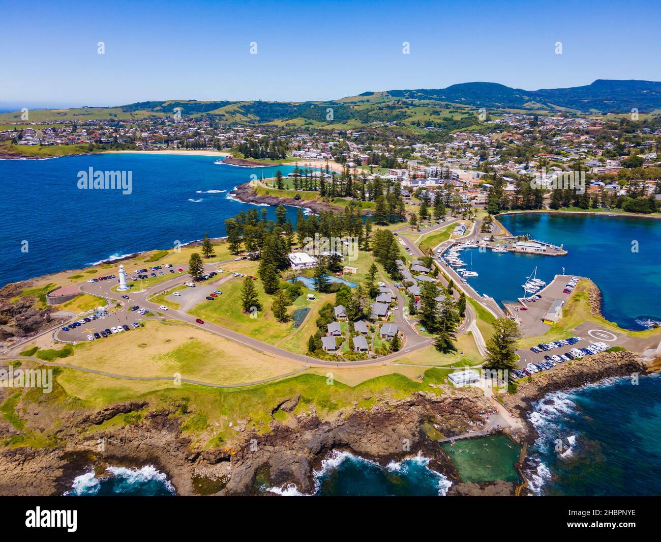 Kiama from the air Stock Photo - Alamy
