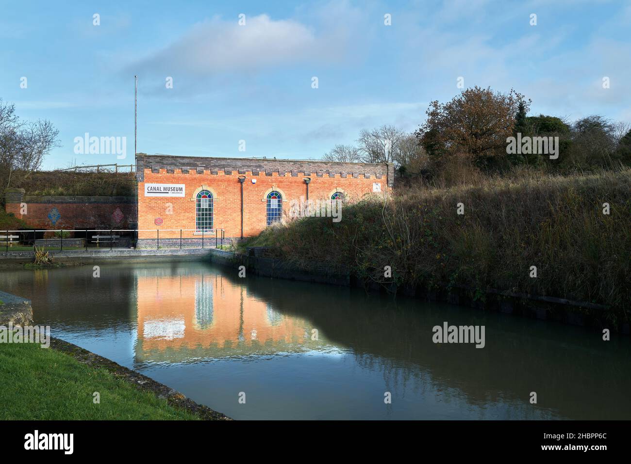 The canal museum at the former boiler house midway on the staircase of ...