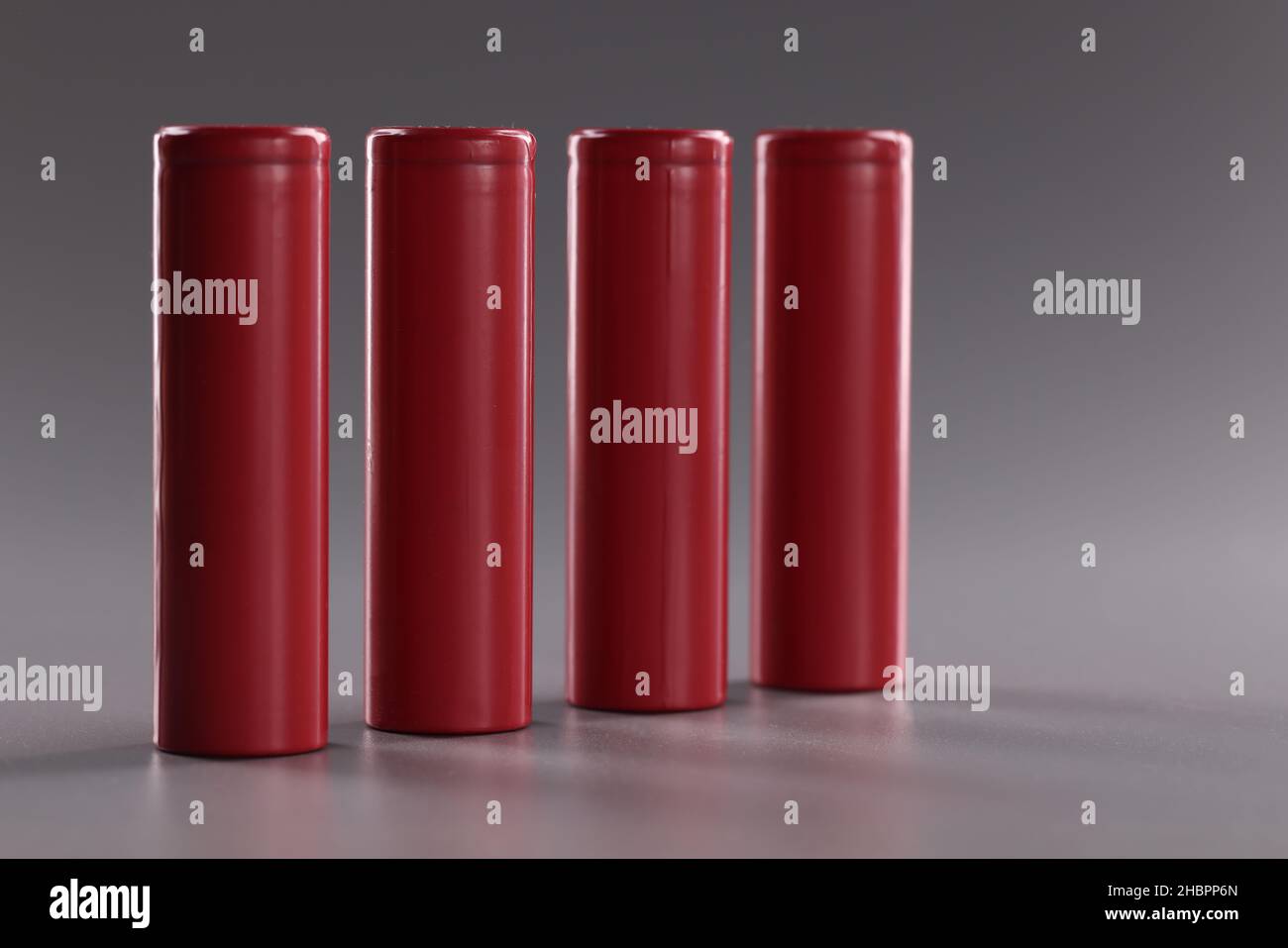 Set of four rechargeable batteries, lithium battery, important power ...