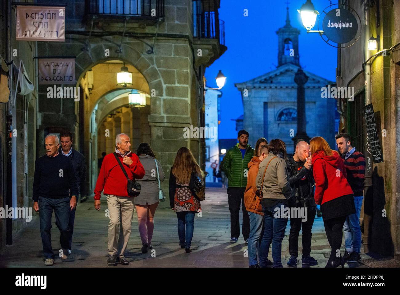 Cervantes square, Old Town, Santiago de Compostela, UNESCO World ...