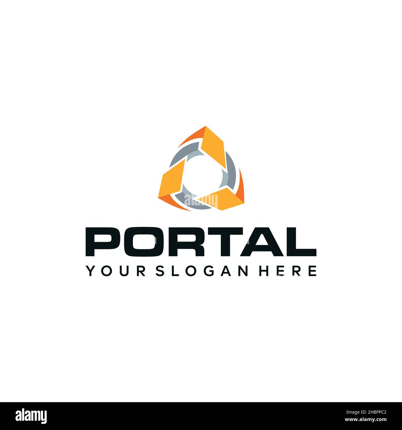 modern colorful PORTAL circle vortex logo design Stock Vector Image ...