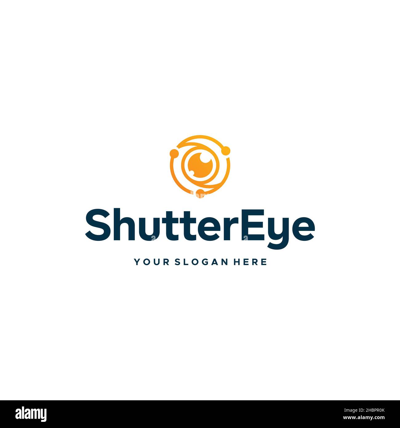 minimalist ShutterEye lens camera logo design Stock Vector Image & Art ...