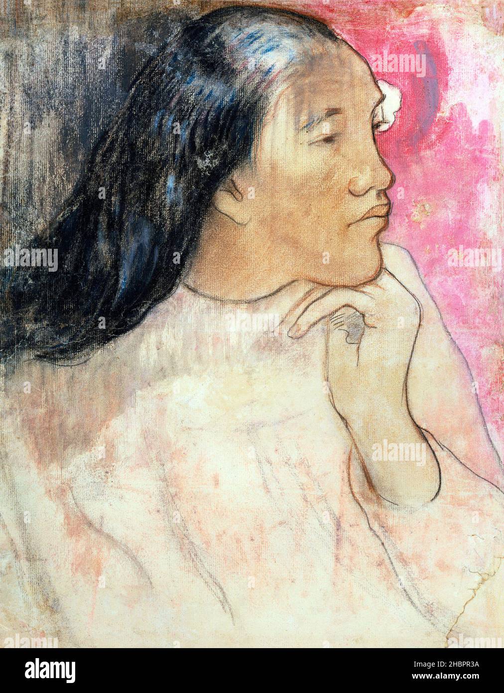 Drawing Of Young Polynesian Girl