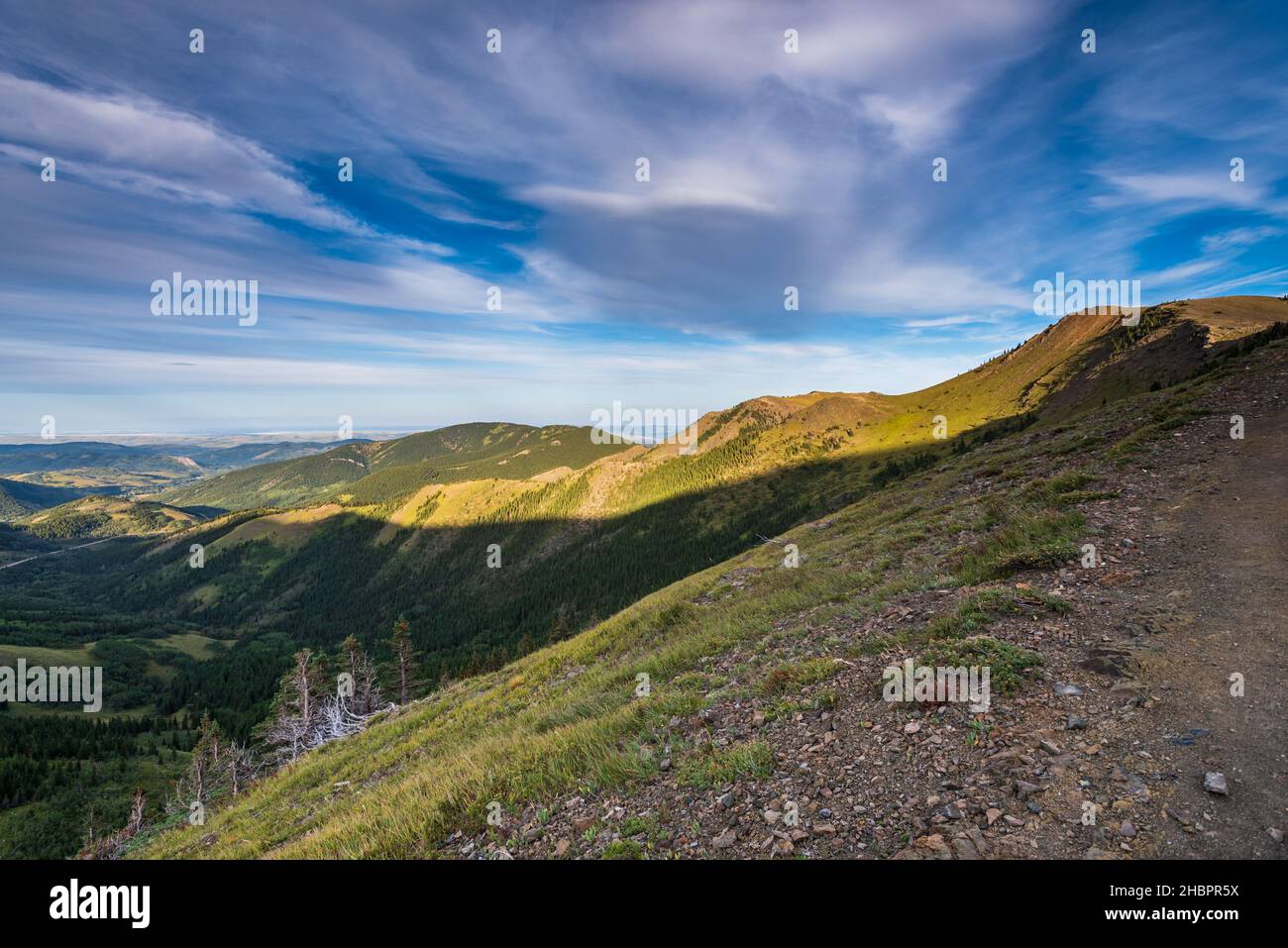 Majestic foothill and prairie views from the eastern slopes of the ...