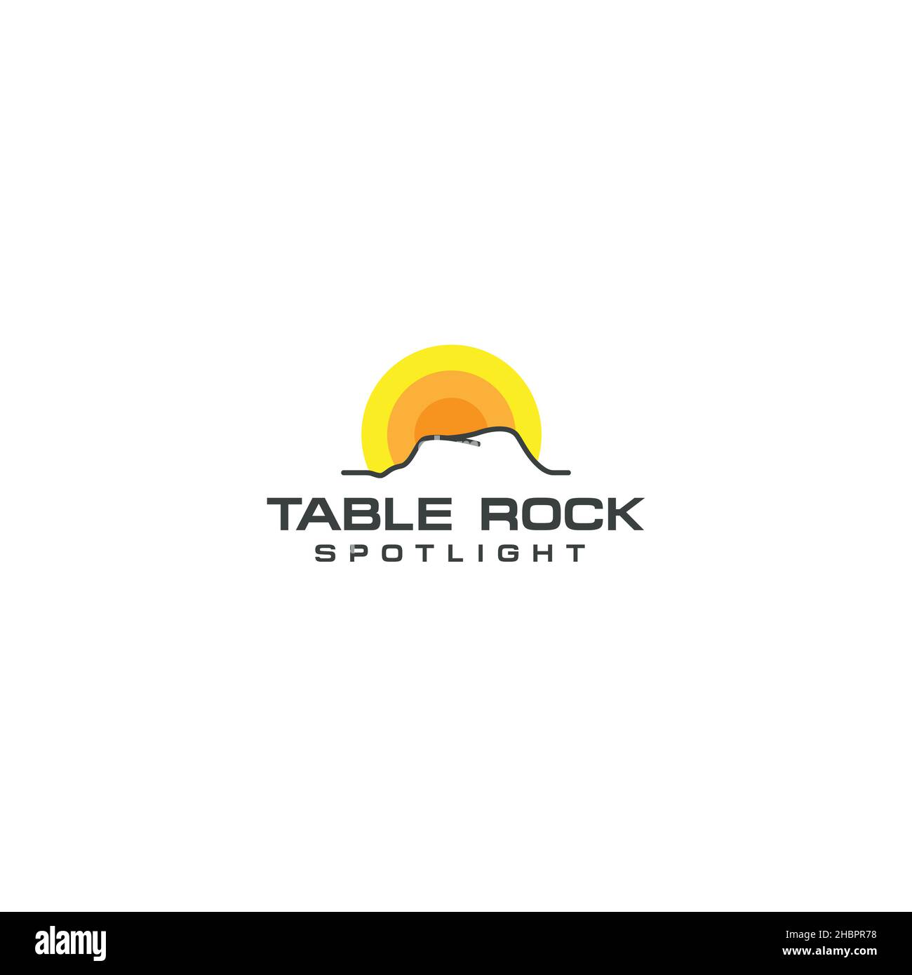 Modern design Table Rock Spotlight logo design Stock Vector Image & Art ...