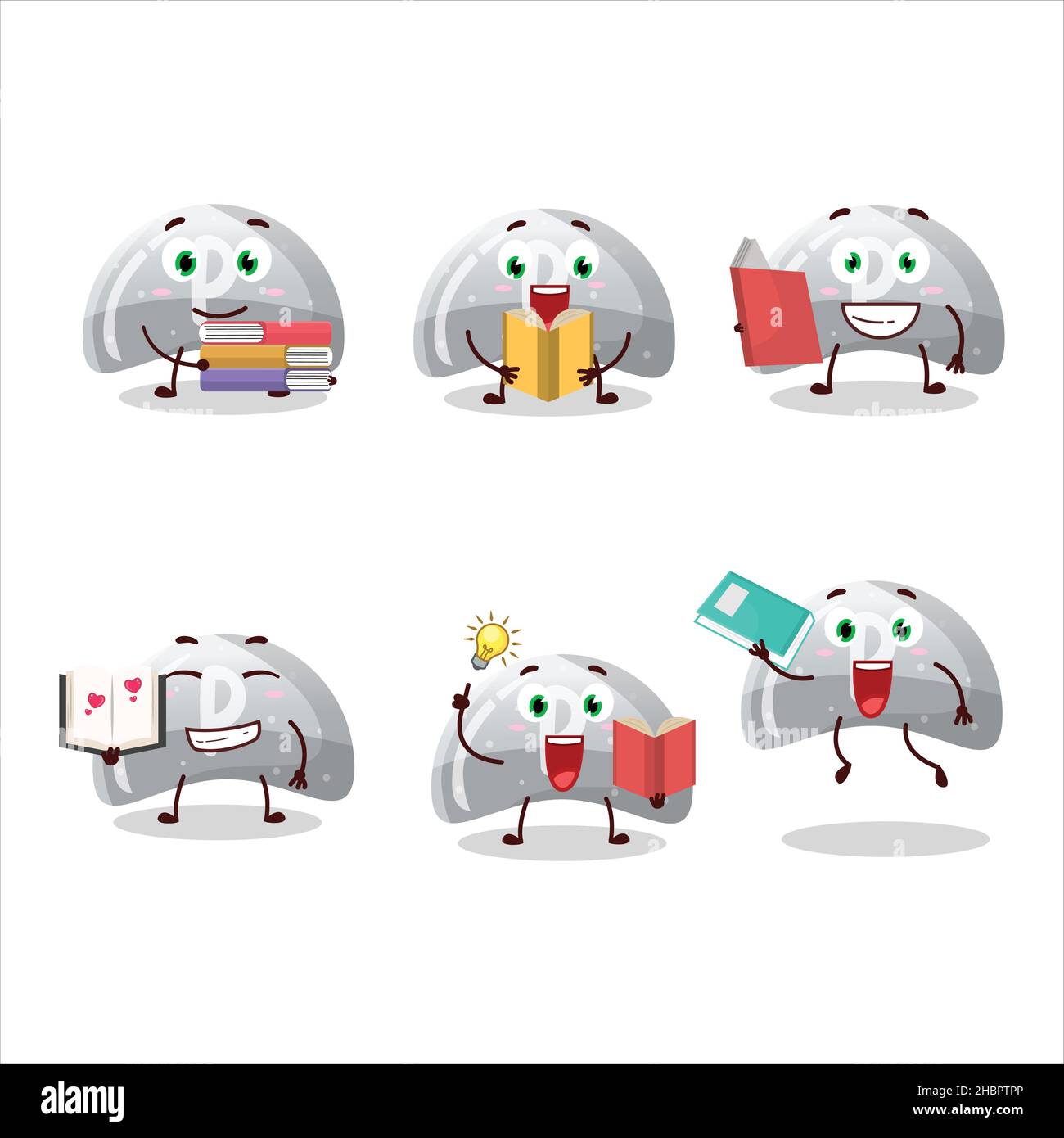 A picture of curve white gummy candy cartoon character concept reading ...