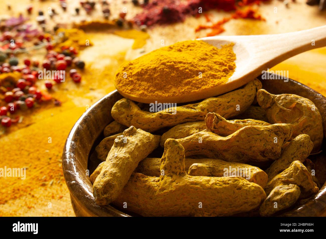 Turmeric sticks and powder. Alternative medicine Stock Photo - Alamy
