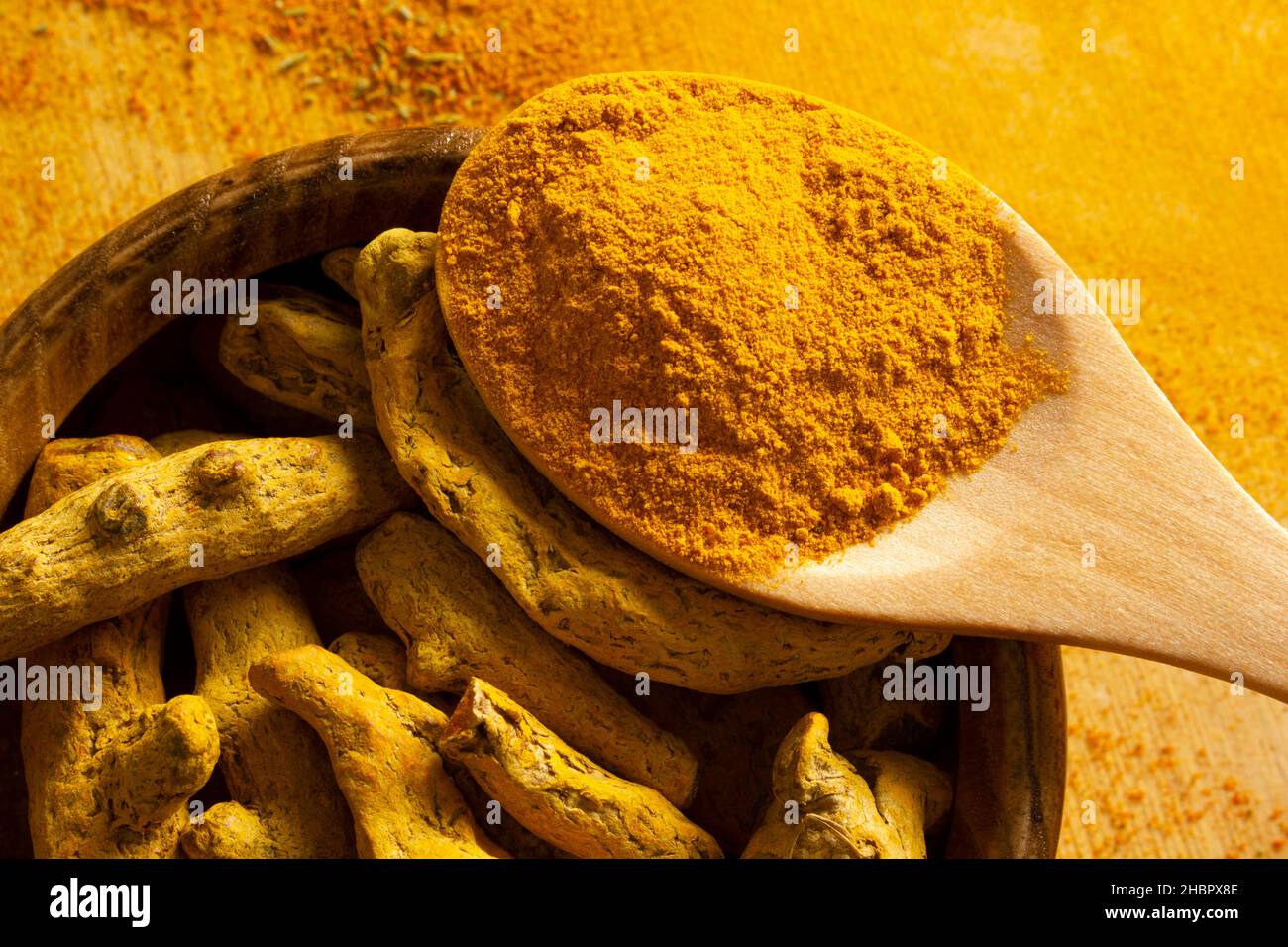 Turmeric sticks and powder. Alternative medicine Stock Photo - Alamy