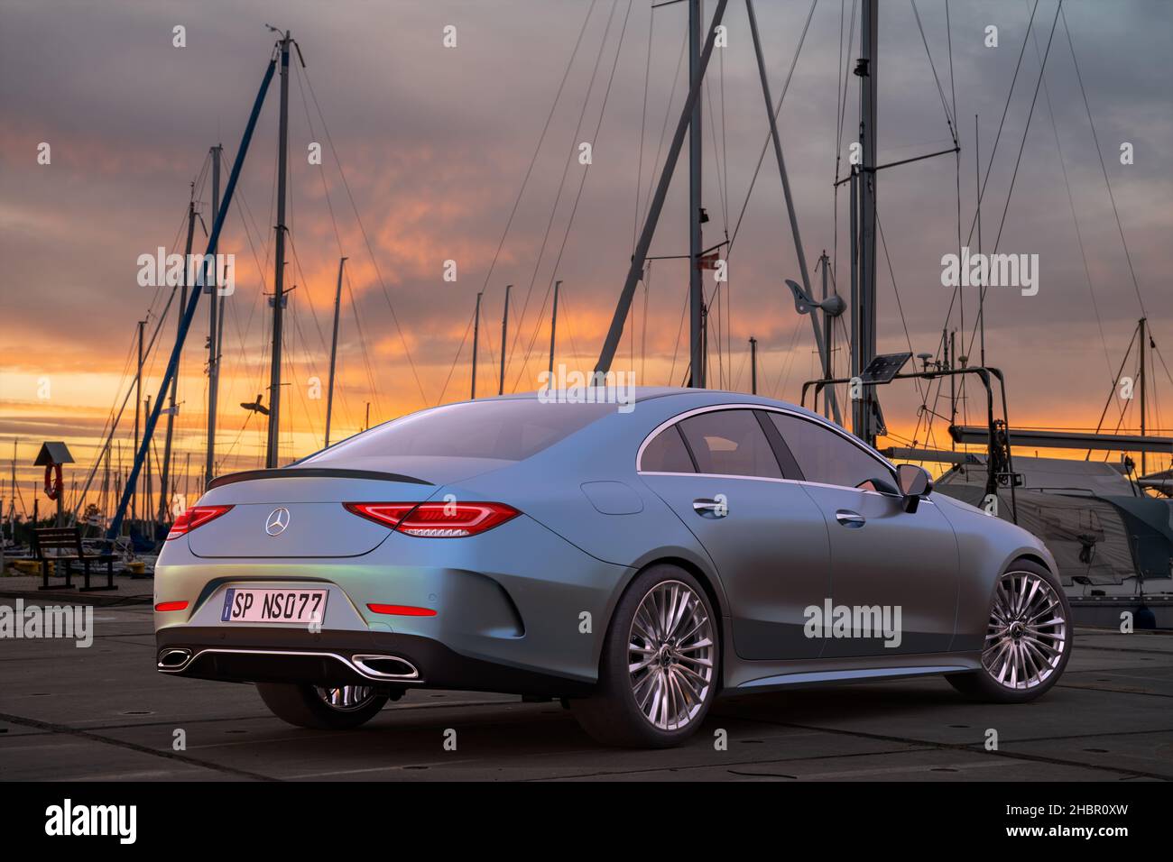 the latest 3rd generation Mercedes-Benz CLS Stock Photo - Alamy
