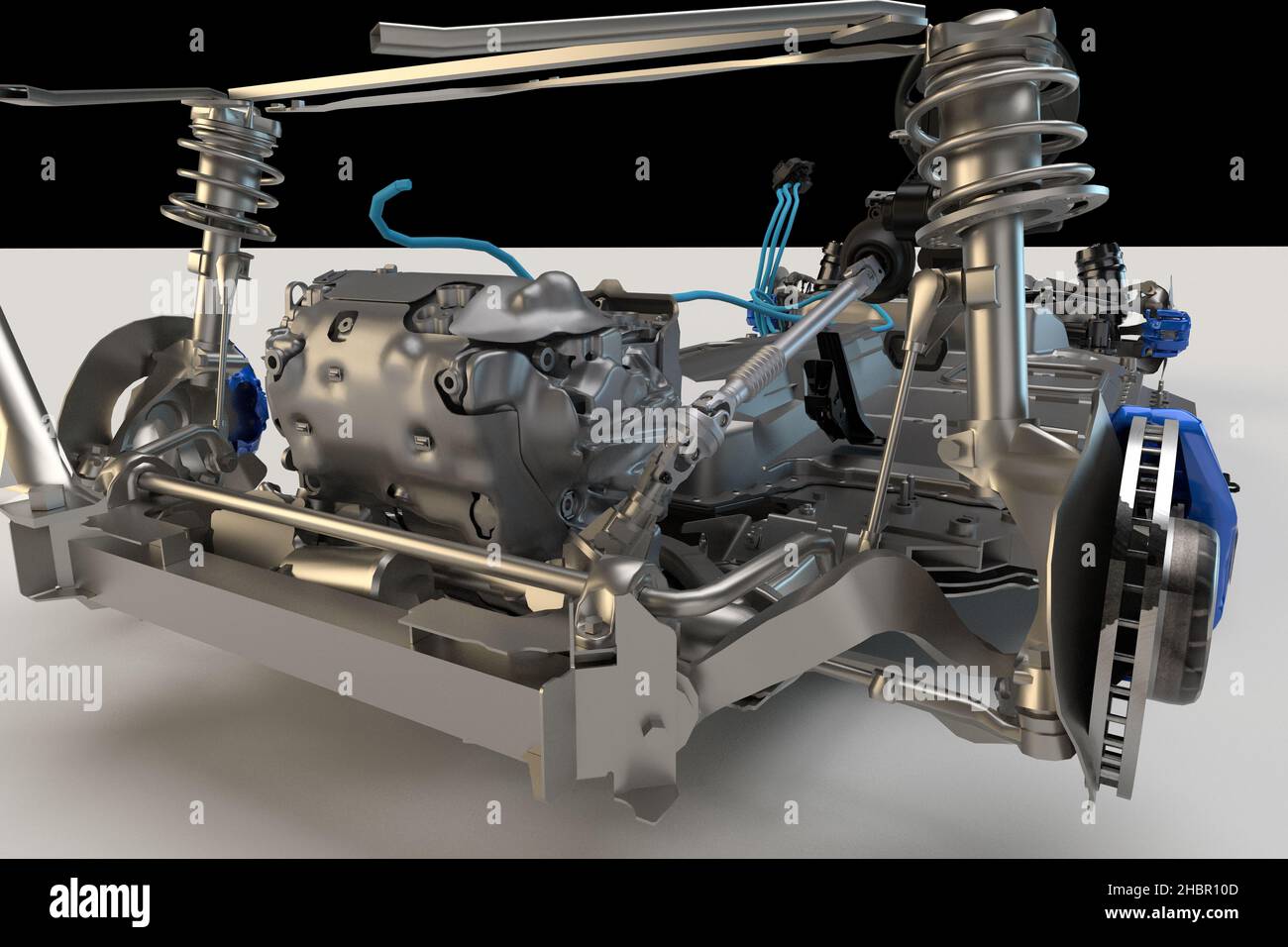 Electric Vehicle Cross Section Stock Photo - Alamy