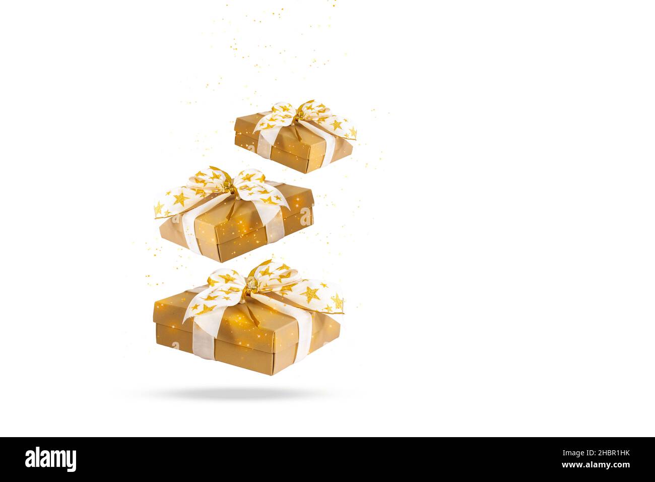 Gift box gifts flying hi-res stock photography and images - Alamy