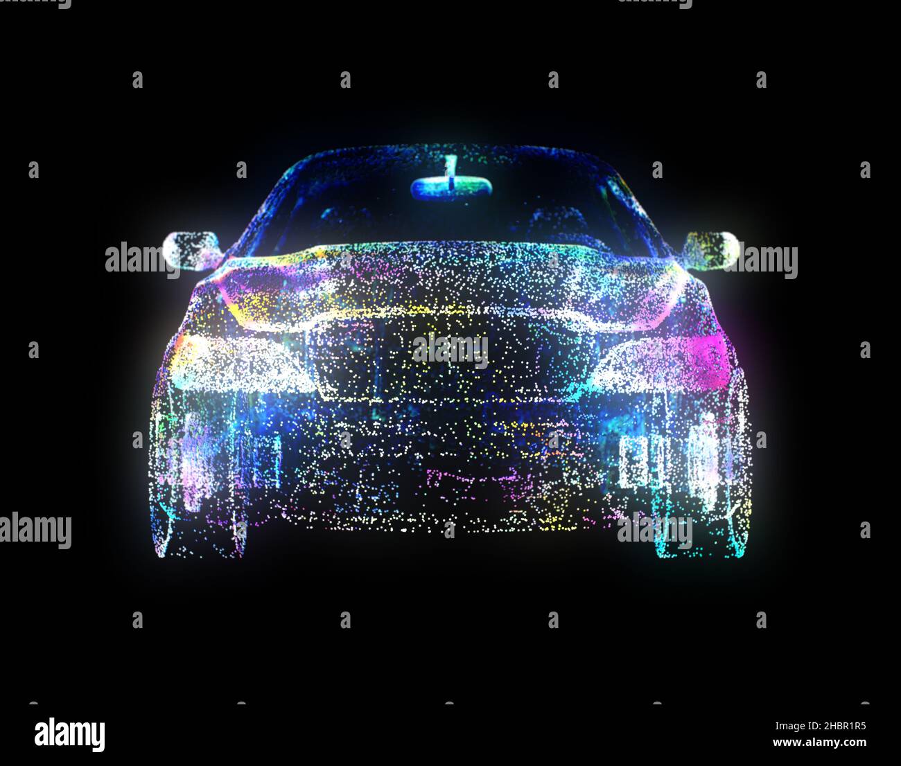 Car hologram wireframe hi-res stock photography and images - Alamy