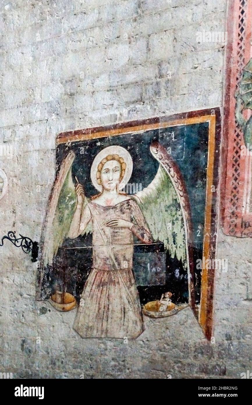 Abbey of S.S. Felice and Mauro, Frescoes, Castel San Felice, Sant ...
