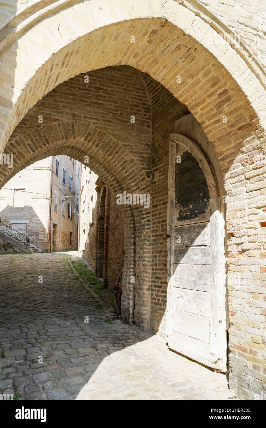 Old Town, Porta Sant'Antonio gate, Marche, Italy, Europe Stock Photo - Alamy