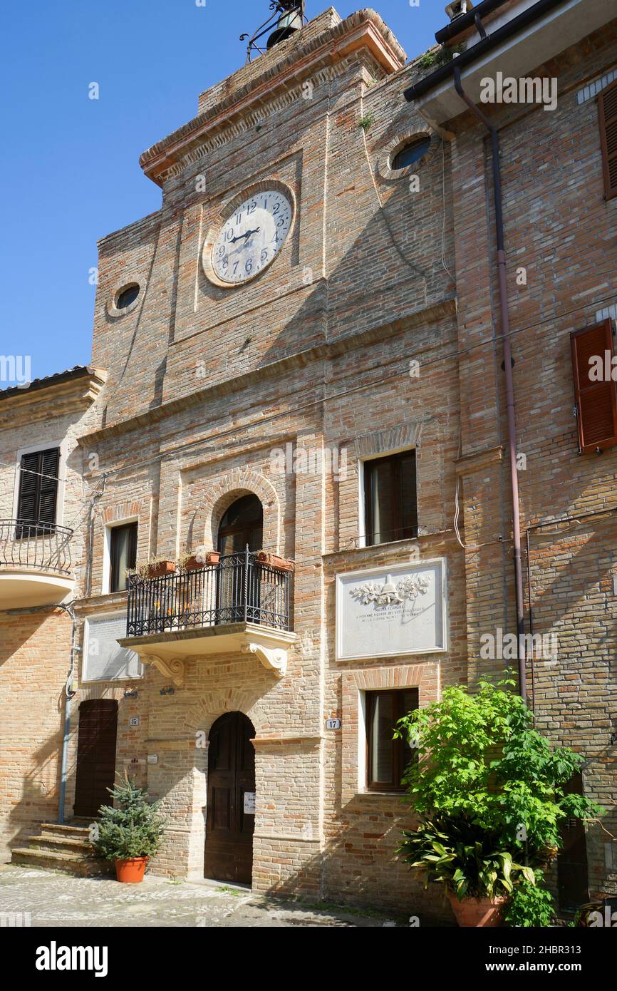 Old Town, Center for the elderly of Massa Fermana, Marche, Italy ...
