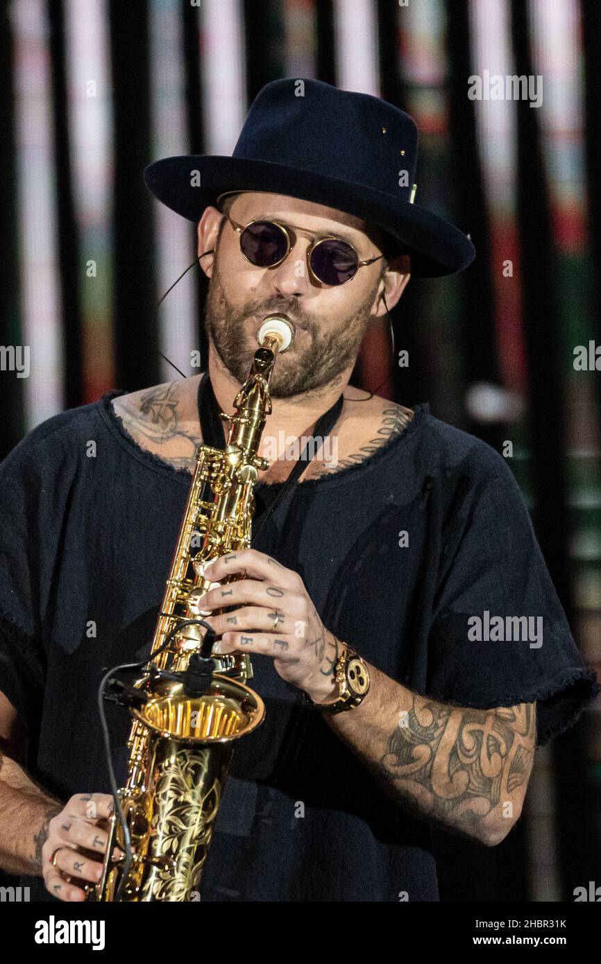 Rome, Italy, December 16, 2021 - Jimmy Sax perform at "XXIX Concerto di ...