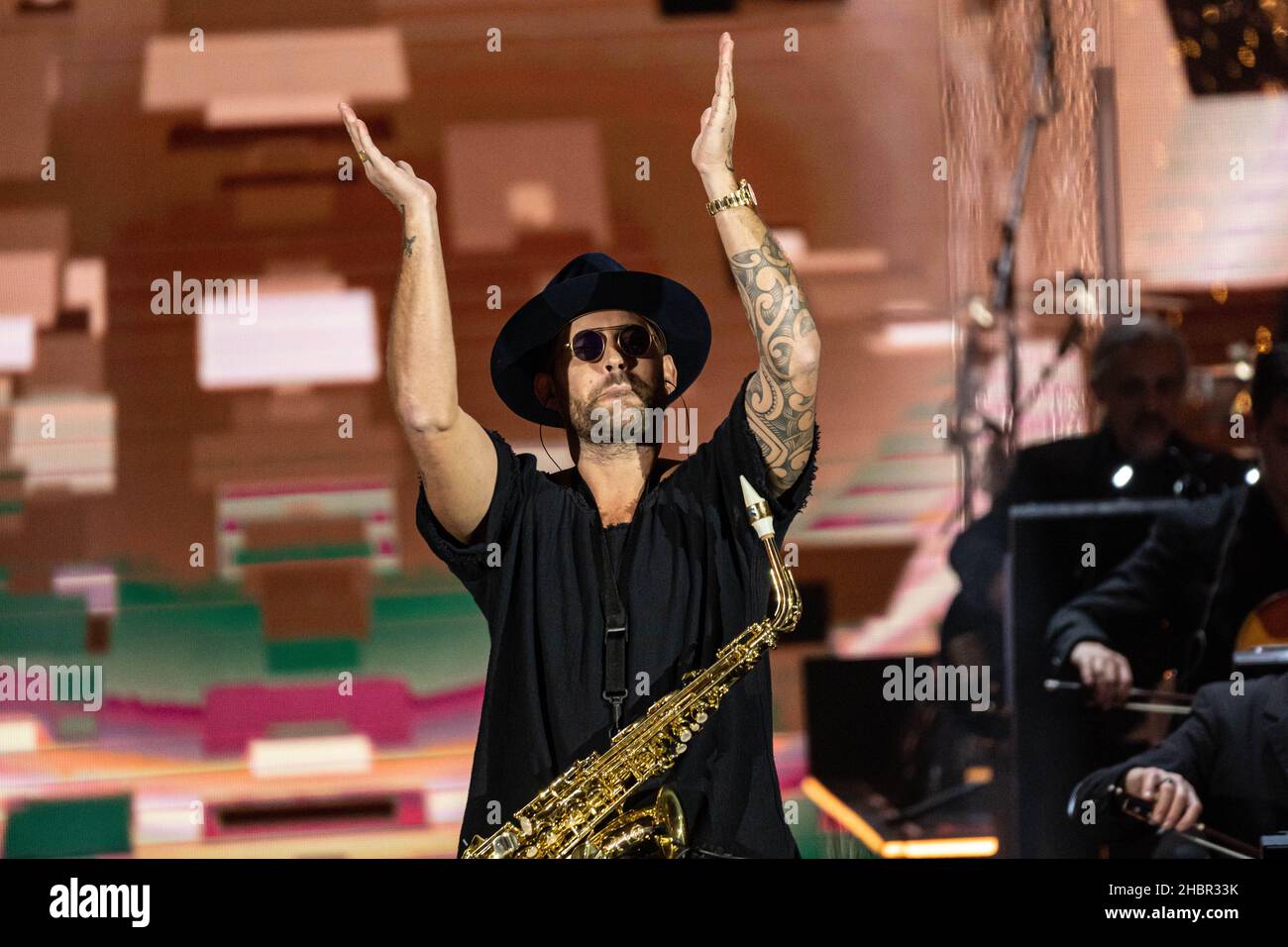 Rome, Italy, December 16, 2021 - Jimmy Sax perform at "XXIX Concerto di ...