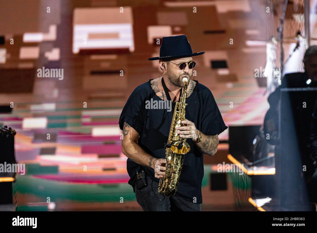 Rome, Italy, December 16, 2021 - Jimmy Sax perform at "XXIX Concerto di ...