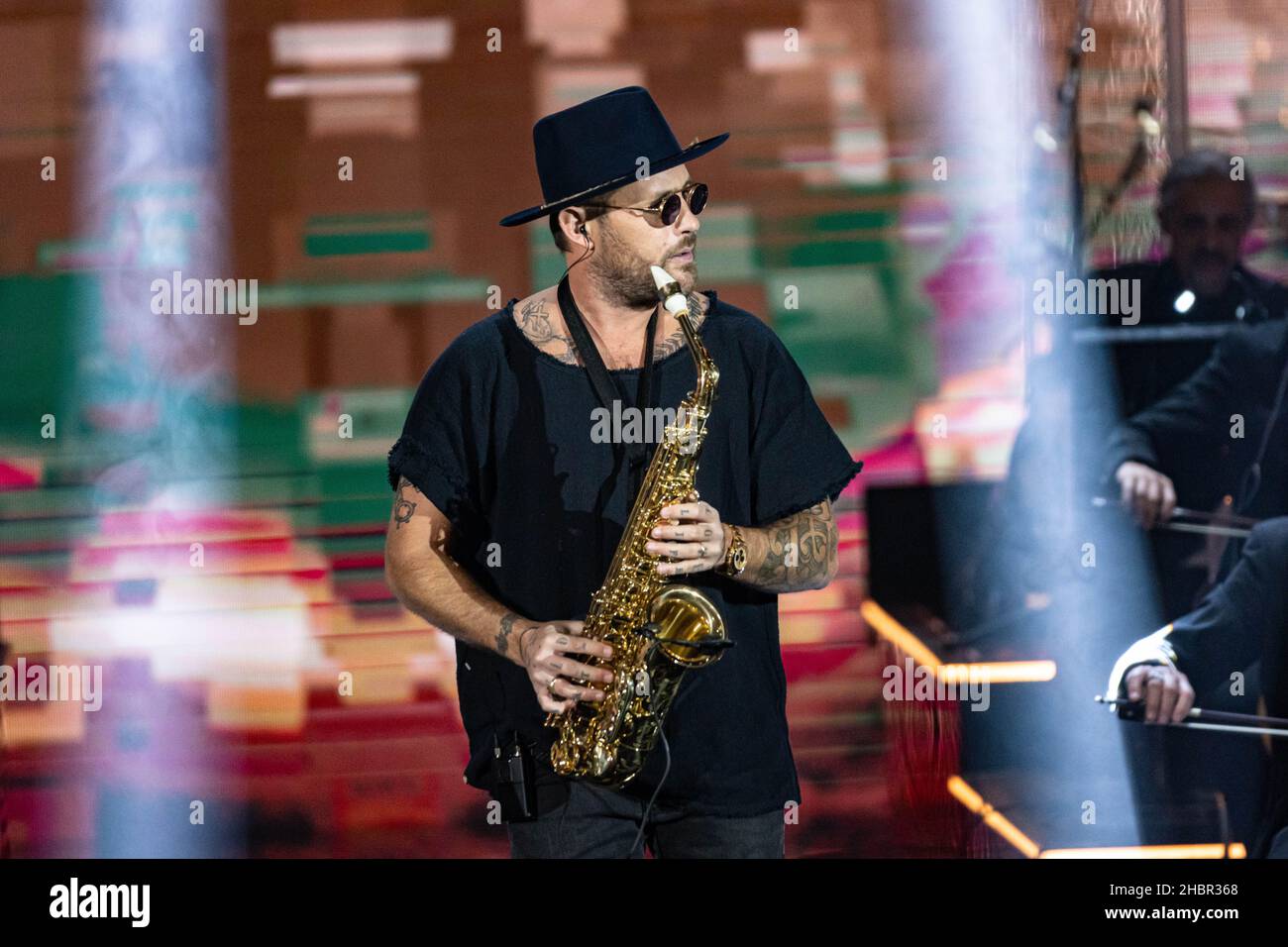 Rome, Italy, December 16, 2021 - Jimmy Sax perform at "XXIX Concerto di ...