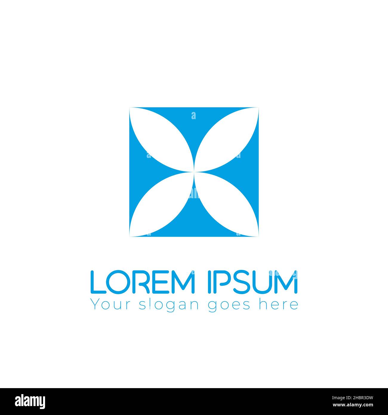 Square Color leaf logo design vector template. Stock vector ...