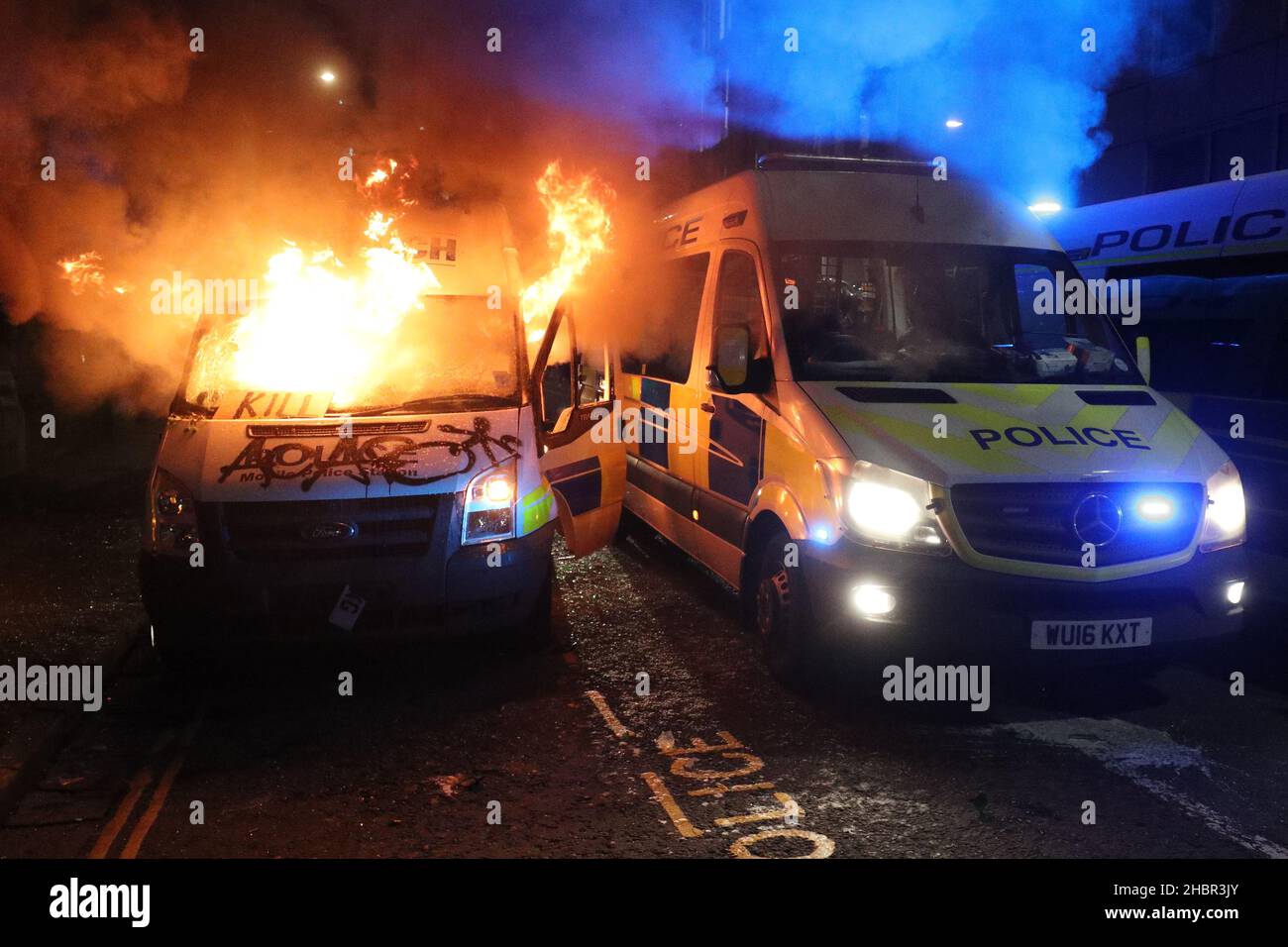 Review of the Year 2021. File photo dated 21/03/21 of a vandalised ...