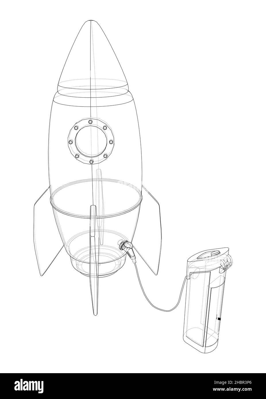 Rocket motor drawing hi-res stock photography and images - Alamy