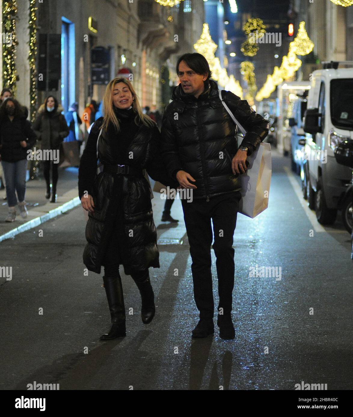 Milan, Simone Inzaghi, coach of the new league leaders INTER, arrives ...