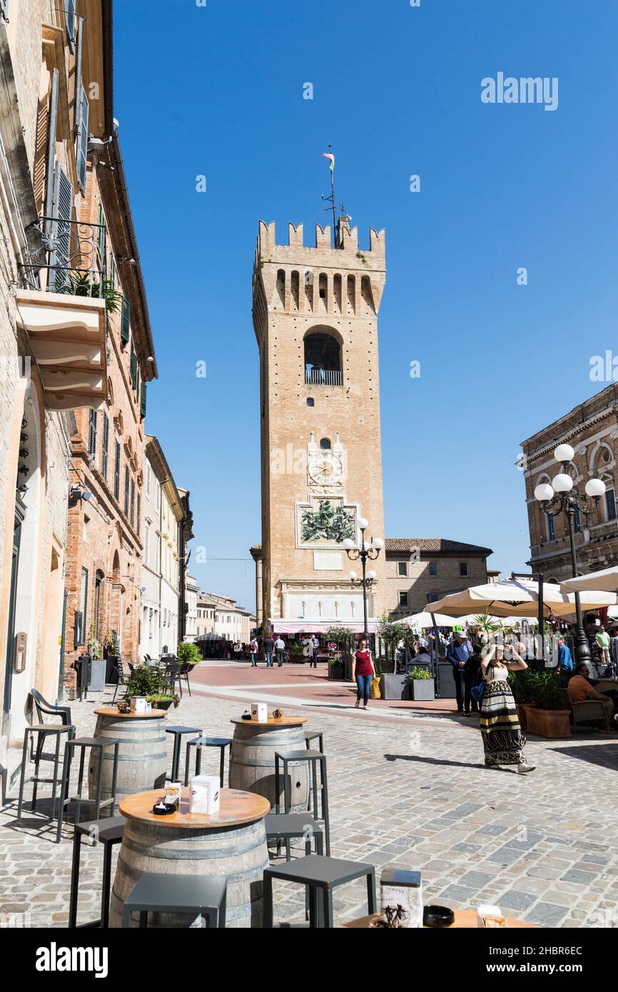 Recanati civic tower hi-res stock photography and images - Alamy