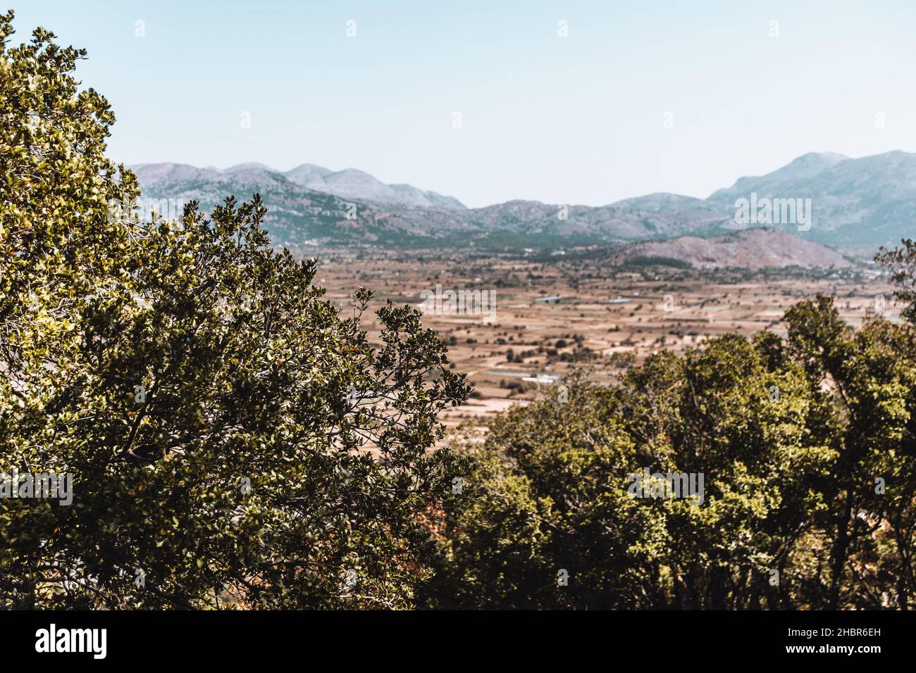 An aerial view of Lasithi, Greece Stock Photo - Alamy